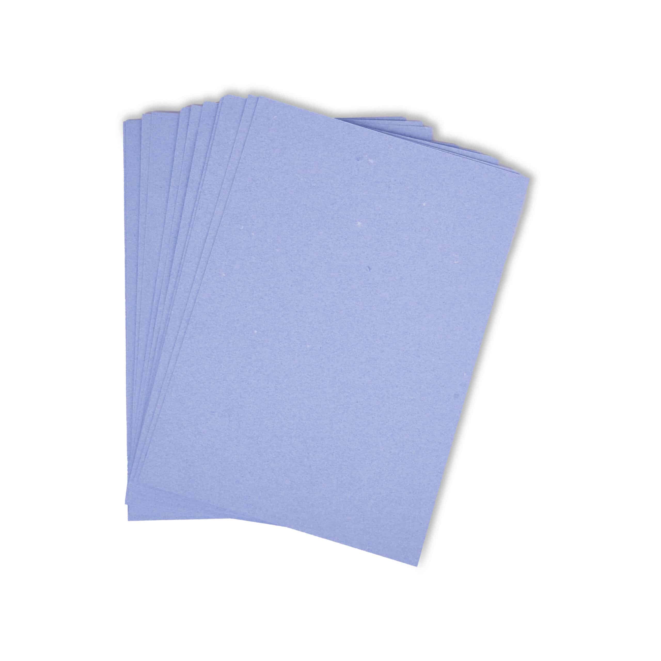Light Blue Handmade Cotton Paper Pack - 24 Sheets A4